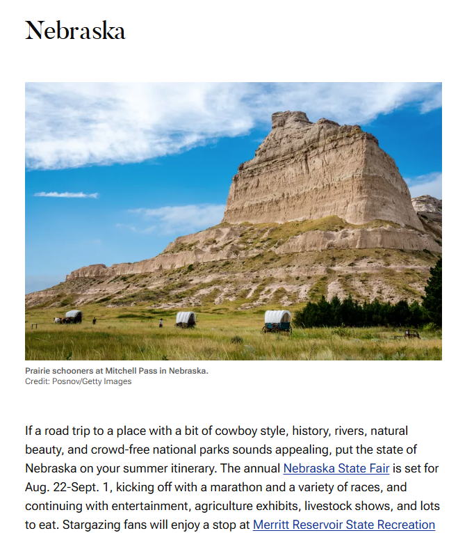 21 Best Places to Travel in August | VisitNebraska.com